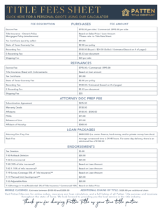 Tools & Resources - Patten Title Company