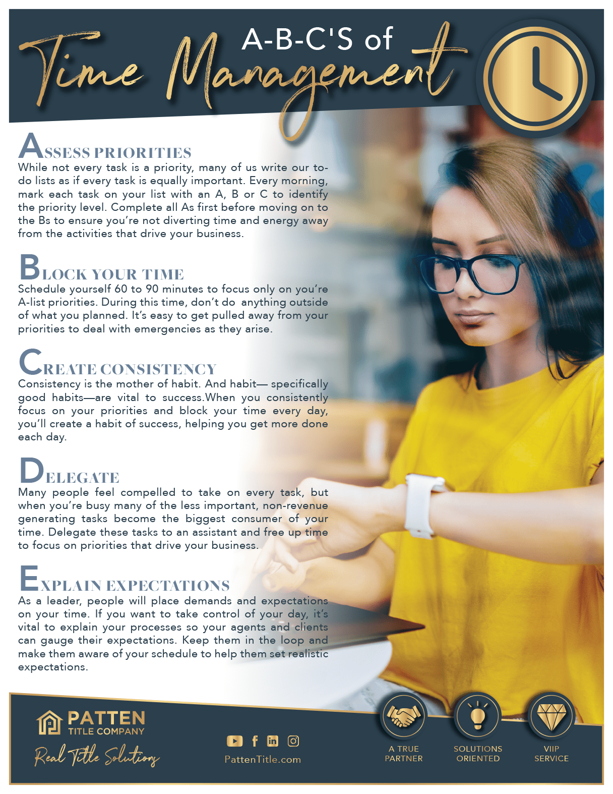 A-B-C’s of Time Management - Patten Title Company