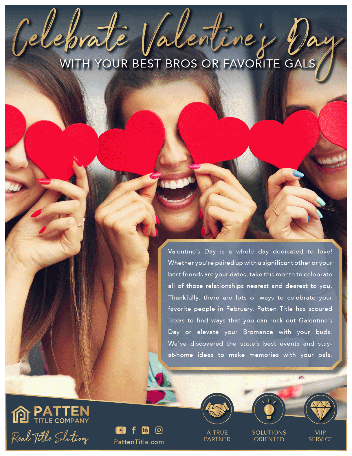 Galentine’s and Bromance Guide - Patten Title Company