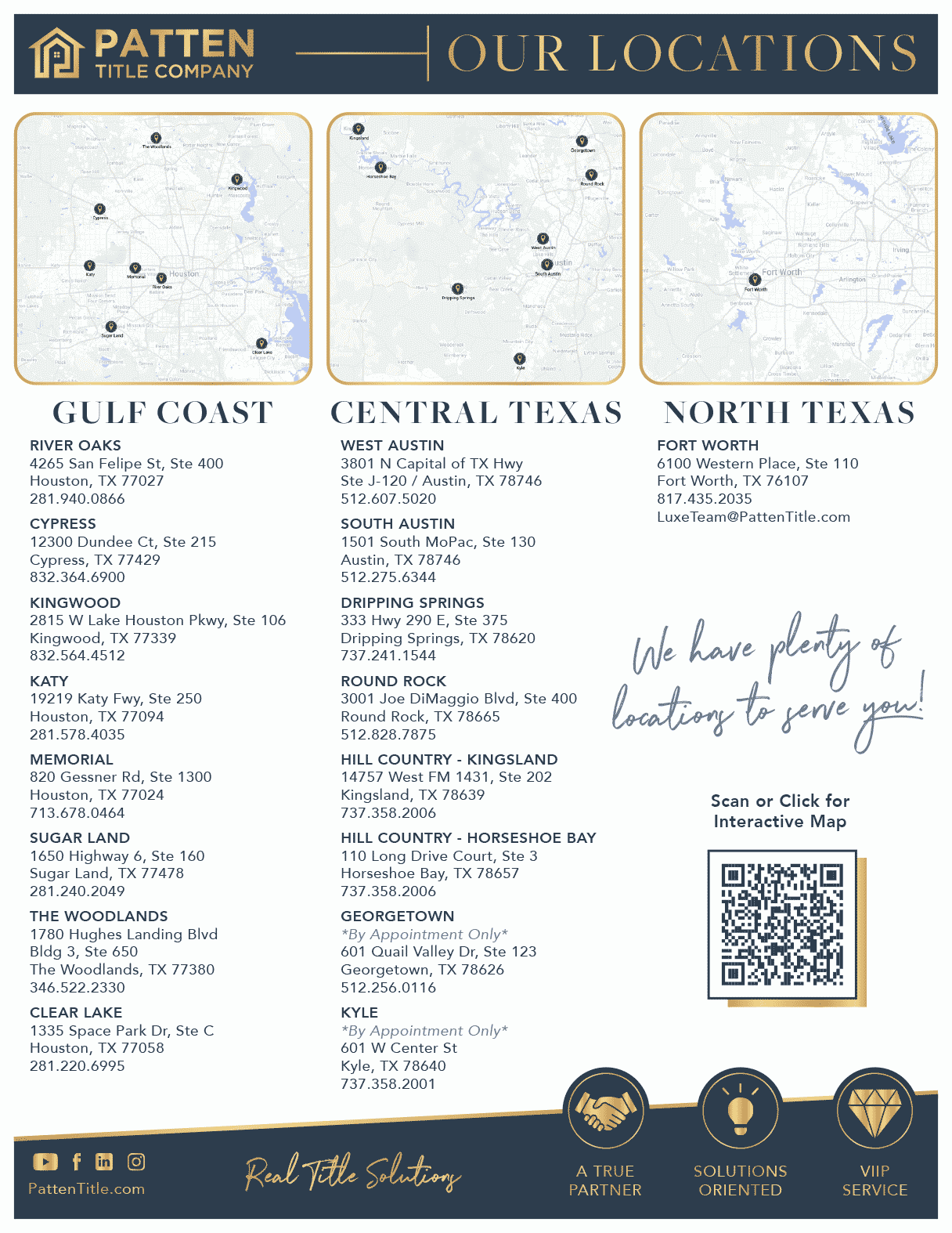 Patten Title Locations - Patten Title Company