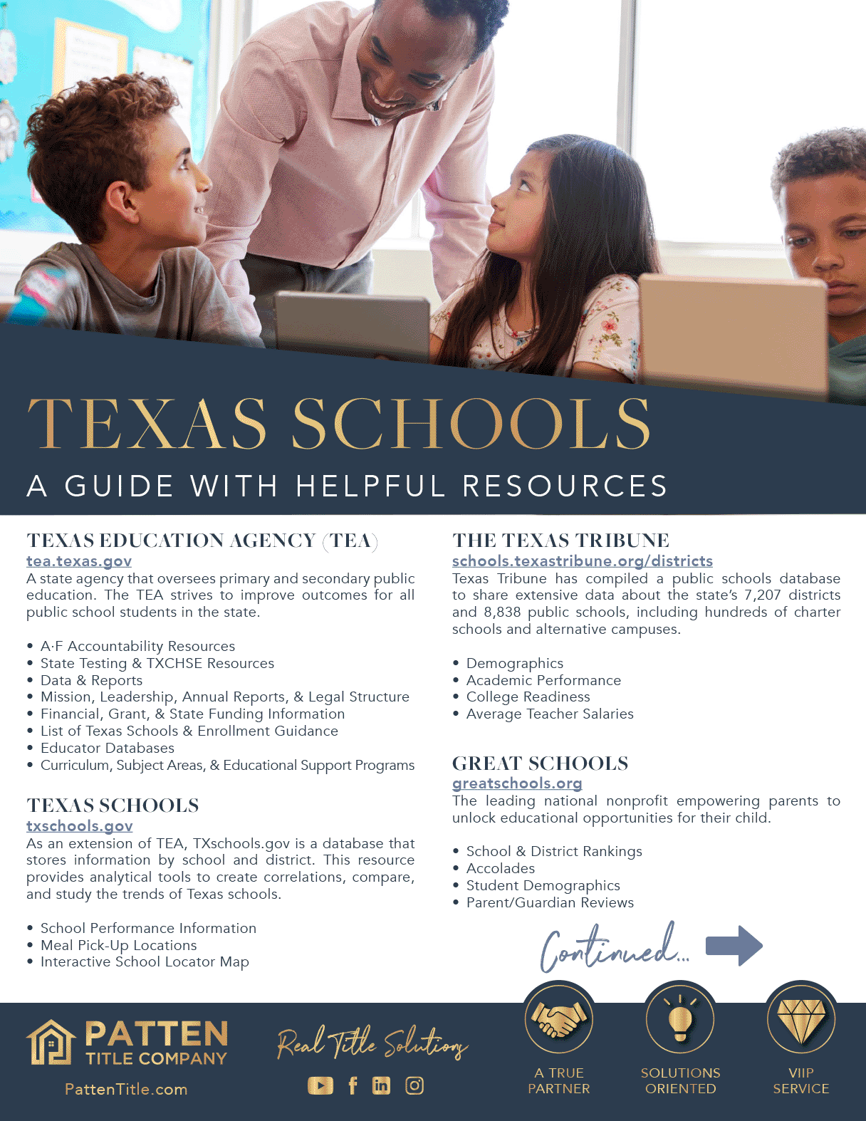 Texas Schools Resource Guide - Patten Title Company